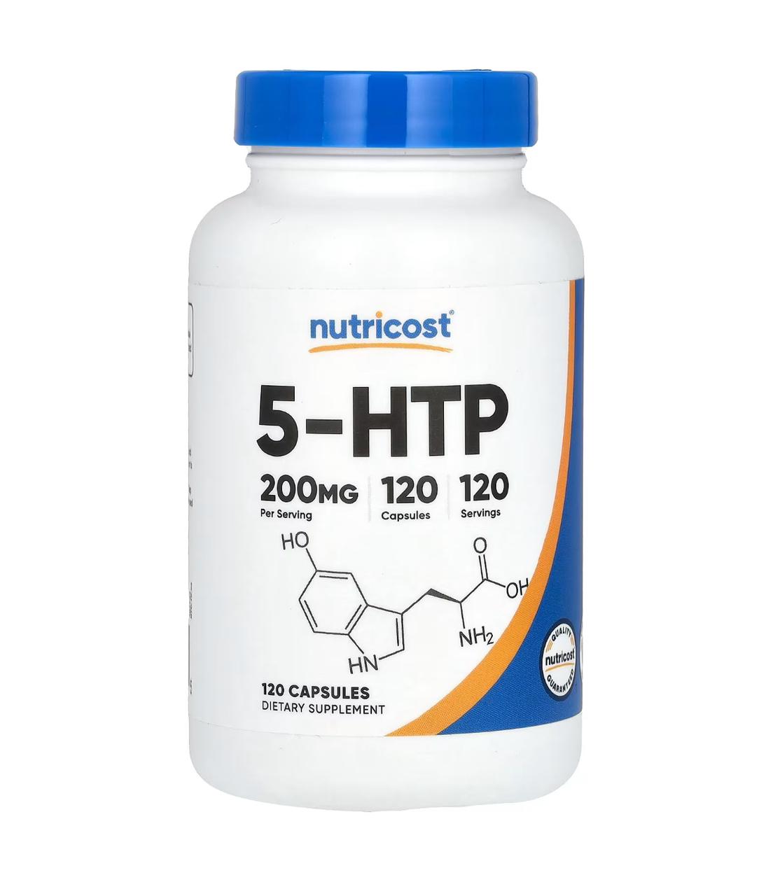Nutricost 5-HTP 200 mg, 5-Hydroxytryptophan,120 capsule - Maroc