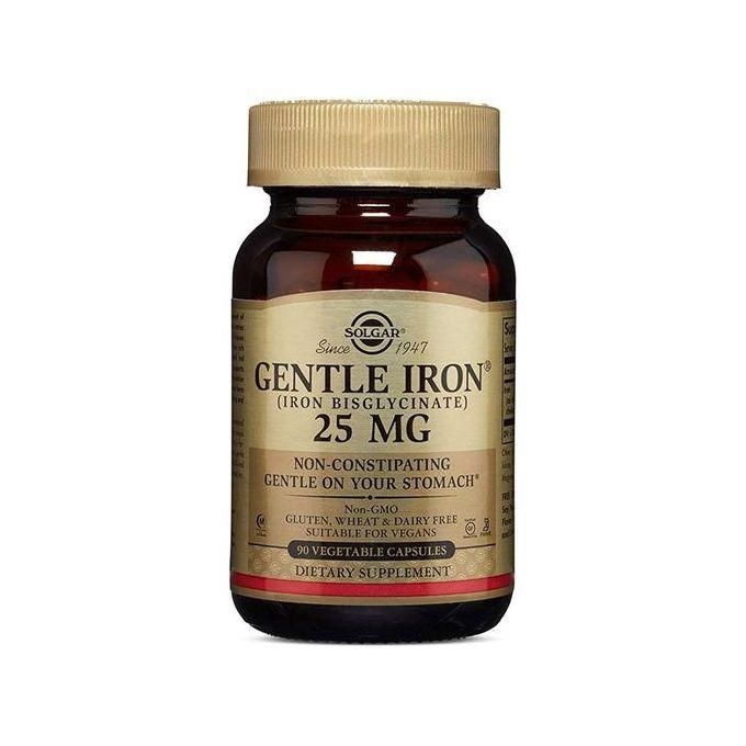 Solgar Fer Doux 25 mg Gentle Iron 90 Gélules - Maroc Prix