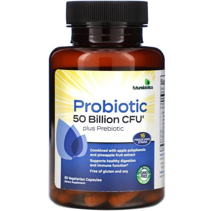 Future Biotics Probiotic Prebiotic 50 Billion CFU 60 Capsules - Maroc